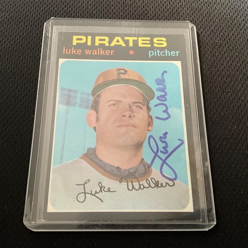 Autographed 1971 Topps LUKE WALKER. #534 #AB | eBay