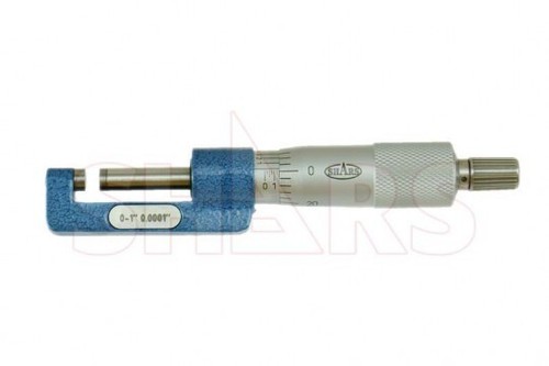 Shars 0 - 1" Mechanical Hub Micrometer .0001" Carbide Thickness New P ...