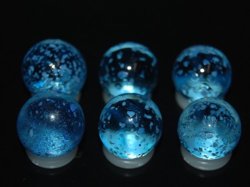 L@@K Jabo Classic Blue Frit Marbles Collector Set HTF KEEPERS #1154 | eBay