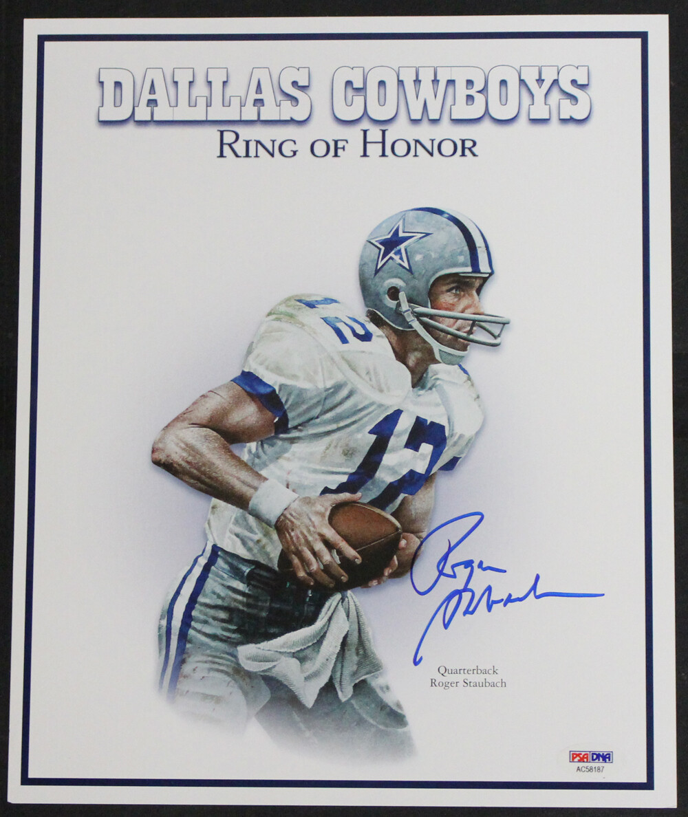 Roger Staubach | Autographed Football Memorabilia & NFL Merchandise