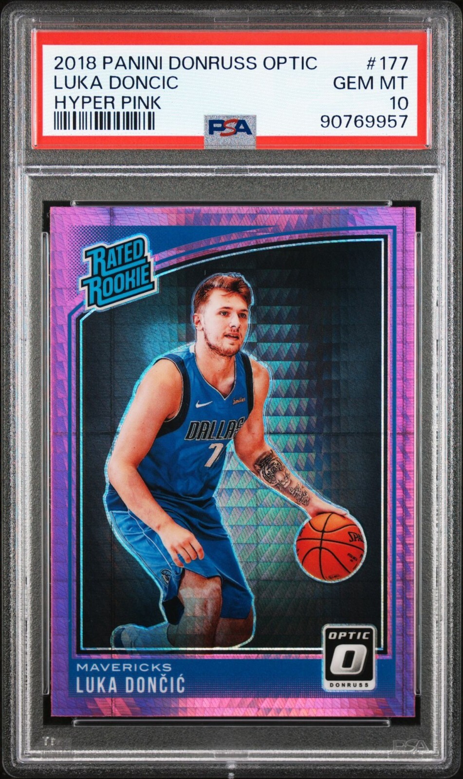Luka Doncic 2018 Optic #177 Hyper Pink Price Guide - Sports Card Investor