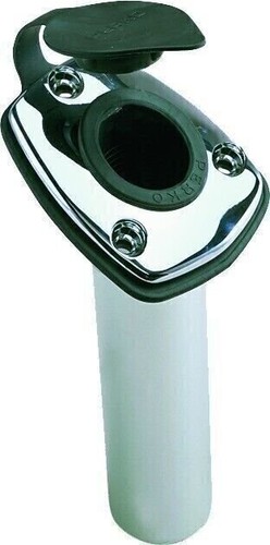 Perko Angled Flush Mount Fishing Rod Holder Chrome Plated Alloy ...
