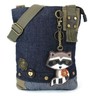 Chala Purse Handbag Denim Canvas Crossbody With Key Chain Tote Kitten ...
