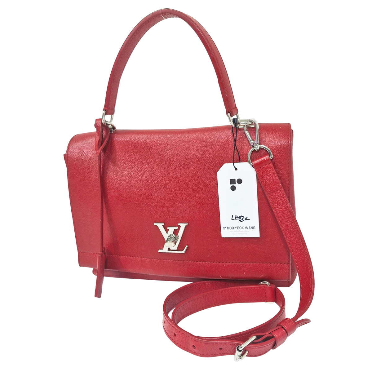 Authentic Louis Vuitton Lockme 2 Red M50249 Guaranteed Authentic Louis Vuitton Lockme 2 Red M50249 Guaranteed