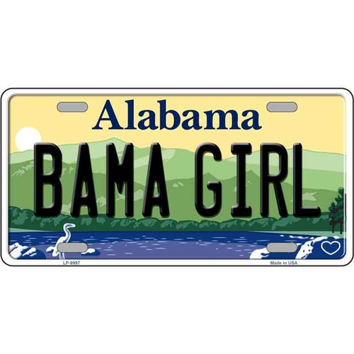 Bama Girl Alabama Novelty Metal License Plate Tag LP-9997 | eBay