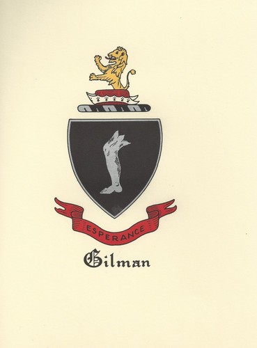 Great Coat of Arms Gilman Crest genealogy, would look great framed! | eBay