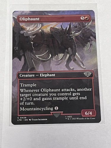 Oliphaunt Borderless LOTR: Tales of Middle-earth #426 MTG | eBay