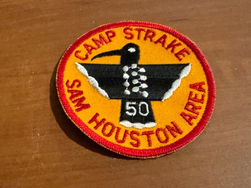 BSA, 1993 50th Anniversary Camp Strake Patch, Sam Houston Area Council ...