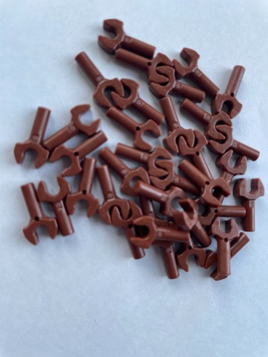 LEGO-NEW-#48729B-REDDISH BROWN-BAR 1L W/ CLIP, CLAW, CUT EDGES-20 ...