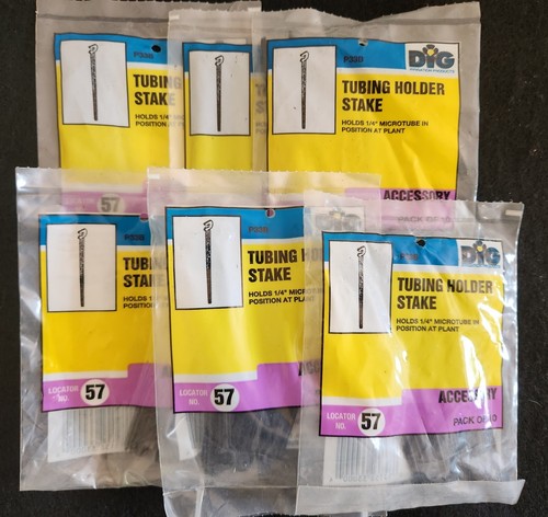DIG 1/4 in. Micro Tubing Stake (60-pcs), Black, P33B | eBay