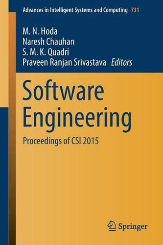 Software Engineering: Proceedings of CSI 2015 by M.N. Hoda (English ...