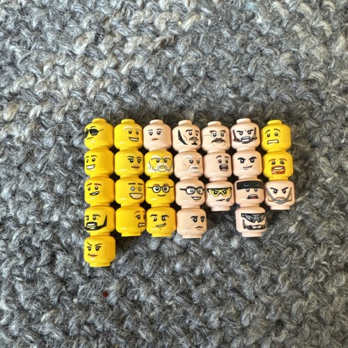 Lego Bulk Lot Of 25+ Minifigure Heads Lot Assorted Lego Minifig Heads ...
