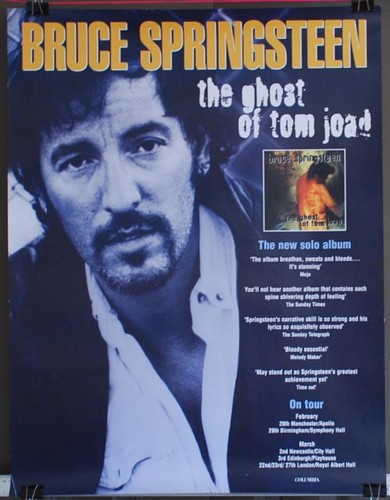 BRUCE SPRINGSTEEN Ghost Of Tom JoadUK Promostional Poster- ORIGINAL ...