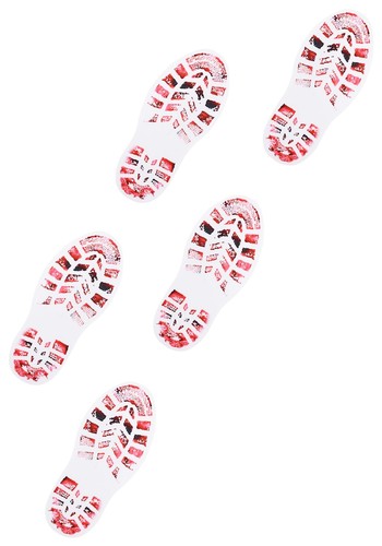 11“ PVC Bloody Shoe Prints- White | eBay