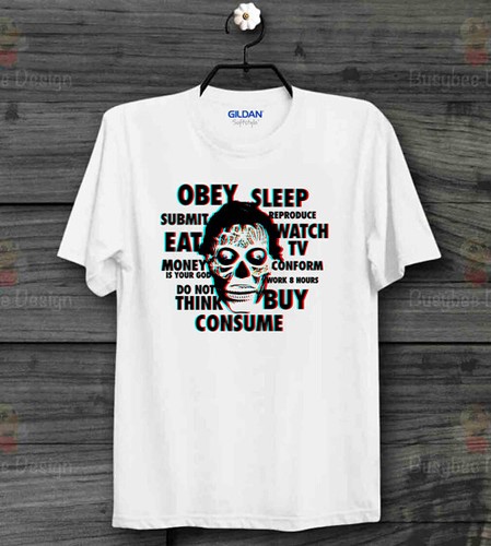 They live Work Eat Repeat Obey T Shirt Music Consume tee top Ideal gift ...