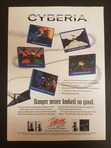 Cyberia PS1 PSX Playstation 1 Print Ad Original Art 7.75x10.75 | eBay