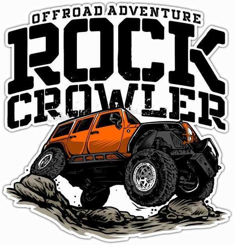 Off Road Adventure Rock Crowler SUV 4X4 Car Bumper Vinyl Sticker Decal ...