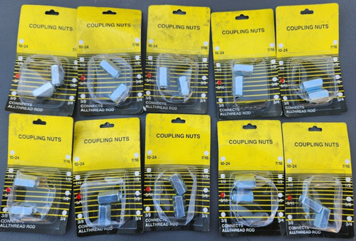 (10 Pack) Hillman 5/16" Coupling Nuts, 2 Pk | eBay