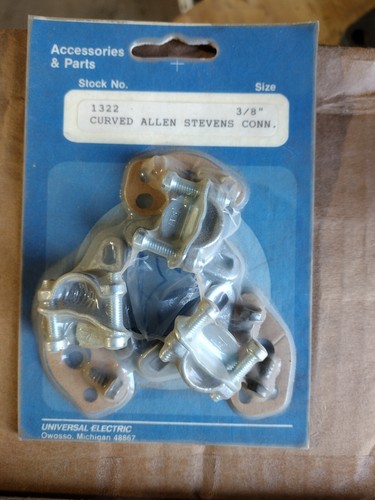 #1322A UNIVERSAL ELECTRIC CURVED ALLEN STEVENS CONNECTOR 3/8" | eBay