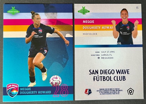 Meggie Dougherty Howard 2023 Parkside NWSL TEAM SET Card #15 SAN DIEGO ...