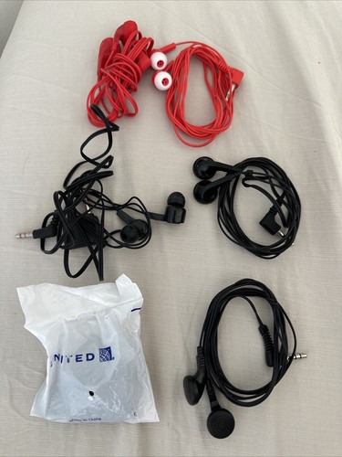 6x New Disposable Headphone/earbuds | eBay