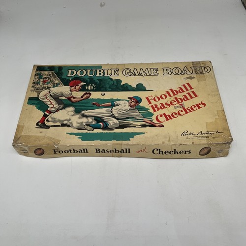 VINTAGE PARKER BROTHERS FOOTBALL BASEBALL & CHECKERS BOARD GAME RARE | eBay