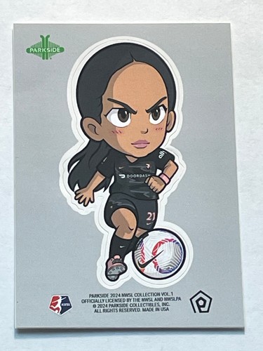 Alyssa Thompson 2024 Parkside NWSL Volume 1 Chibi Sticker SP Angel City ...