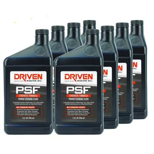 Driven Racing Oil 01306, PSF Power Steering Fluid, Synthetic, 8 Quarts ...