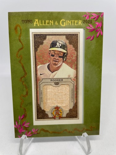 2025 Topps Allen Ginter Framed Mini Relic BRENT ROOKER Athletics #MFR ...