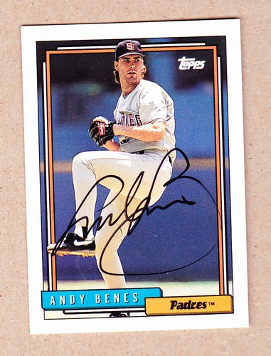 Andy Benes signed 1992 Topps card # 682-San Diego Padres | eBay