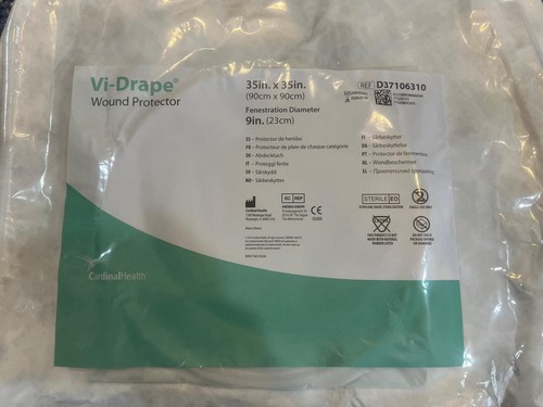 D37106310 PROTECTOR WOUND 35X35IN W/9IN RING STERILE VI-DRAPE. LOT OF ...