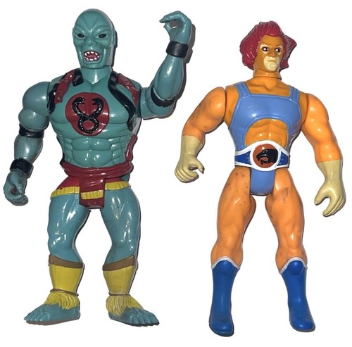 1985 Telepix LJN Toys Ltd - THUNDERCATS Lion-O & Mumm-Ra action figures ...