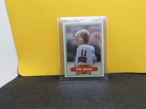 1980 PHIL SIMMS TOPPS FOOTBALL ROOKIE CARD # 225 GIANTS | eBay