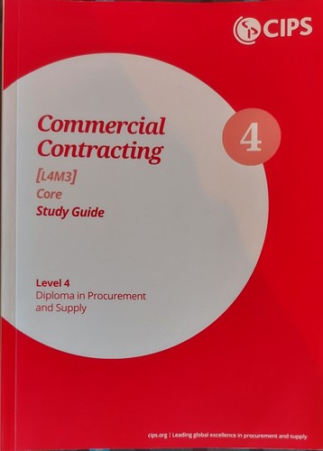 Like New - CIPS Level 4 Module 3 Commercial Contracting L4M3 Textbook ...