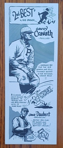 1974 BOB PARKER 2nd Best Gavvy Cravath Phillies/Jake Daubert Brooklyn ...