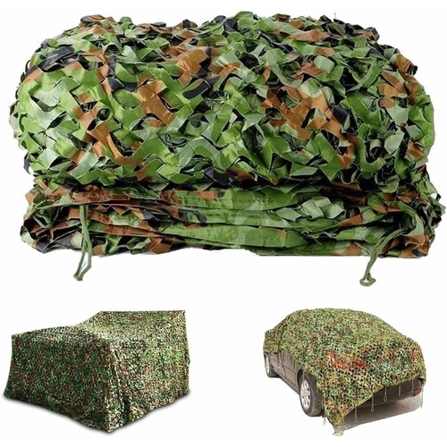13-26Ft Military Woodland Camouflage Netting Cutable Camo Net Camping ...