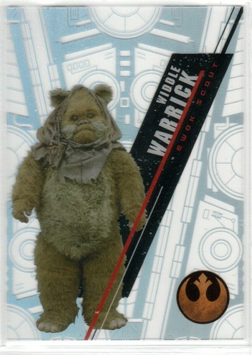 STAR WARS 2016 TOPPS HIGH TEK BASE SW-12 WIDDLE WARRICK EWOK FORM 1 ...