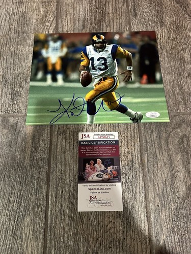 KURT WARNER SIGNED ST LOUIS RAMS 8X10 PHOTO JSA COA HOF AUTOGRAPHED ...