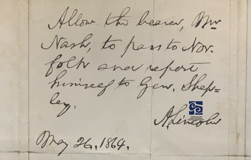 LINCOLN AUTOGRAPH ENDORSEMENT SIGNED - CIVIL WAR 1864 - LEW WALLACE BEN ...