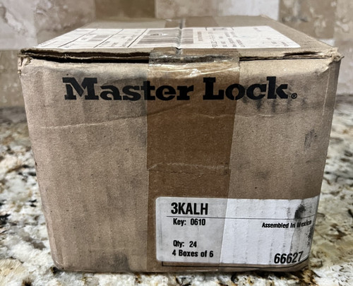 Case of 24 Master Lock 3KALH Long Code 0610 Keyed Alike Sealed New | eBay