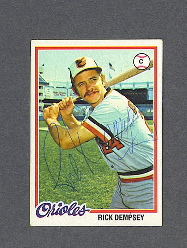 Rick Dempsey signed Baltimore Orioles 1978 Topps baseball card | eBay