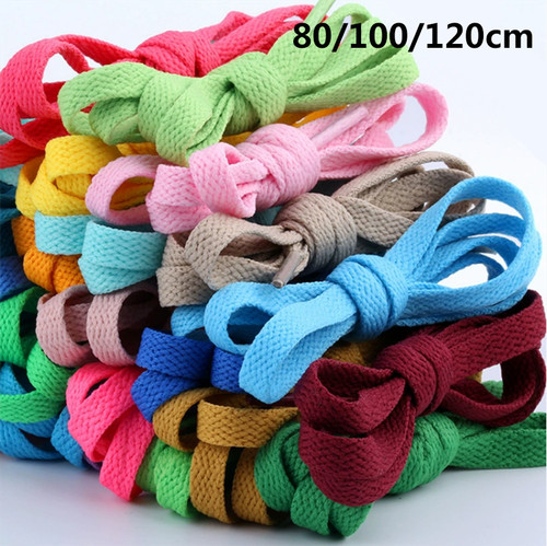 Flat Shoelaces Strings Ties Ropes Casual Bootlaces Athletic Sneaker ...
