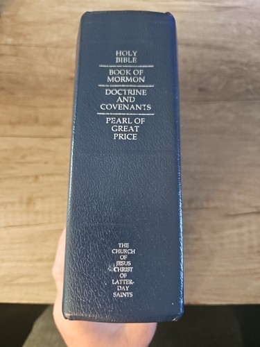 2008 LDS Quad Scriptures Blue Leather 7-1/2 X 5-1/2” Indexed | eBay