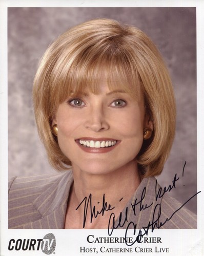 Catherine Crier Court TV Host Author The Case Against Law Signed ...
