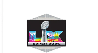Super Bowl LX Dated Logo Pin 60 an Francisco Bay Area