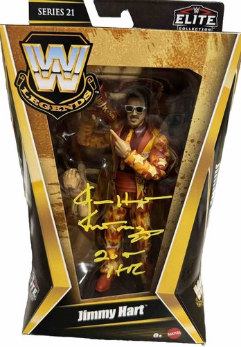 WWE MOUTH OF THE SOUTH JIMMY HART SIGNED LEGENDS SERIES 21 ELITE FIGURE ...