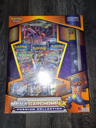pokemon MEGA GARCHOMP EX BOX 8 pkt 1 playmat LYX 2 MEGA EX +1EX premium ...