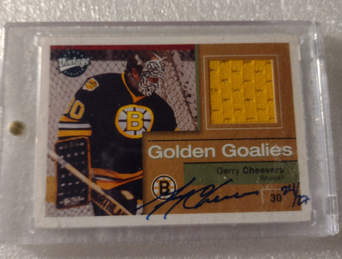 2001 Vintage Golden Goalies Gerry Cheevers Auto 24/27 | eBay