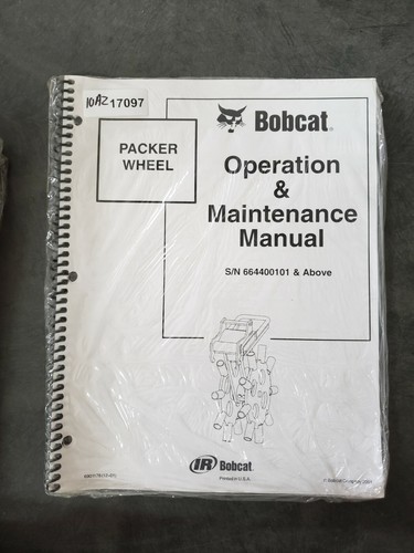 Bobcat Packer Wheel Excavator Attachment Operation And Maintenance ...