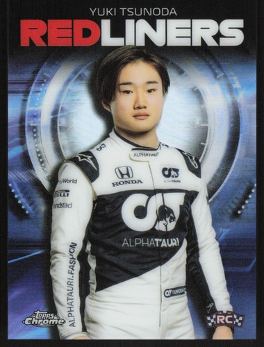 Yuki Tsunoda 2021 Topps Chrome Formula 1 Redliners # RL-9 RC Insert | eBay